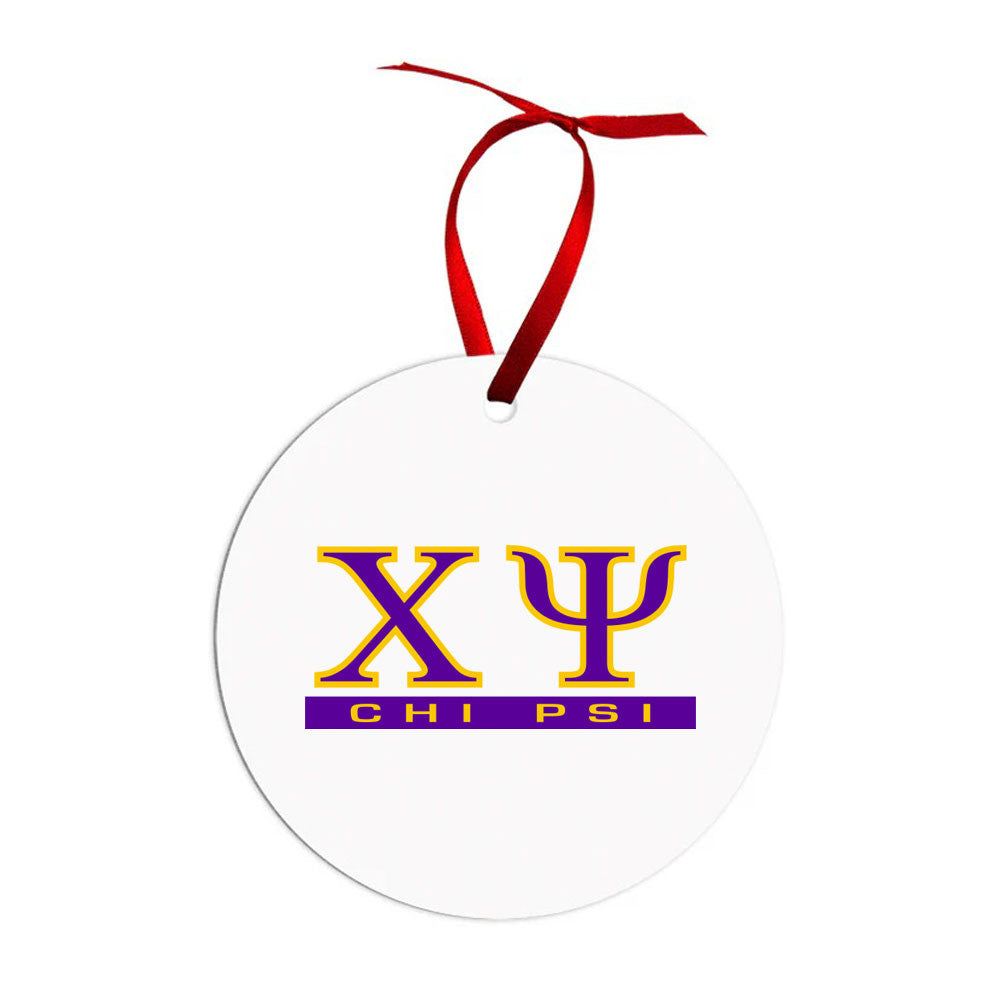 Chi Psi Classic Circle Ornaments — GreekU