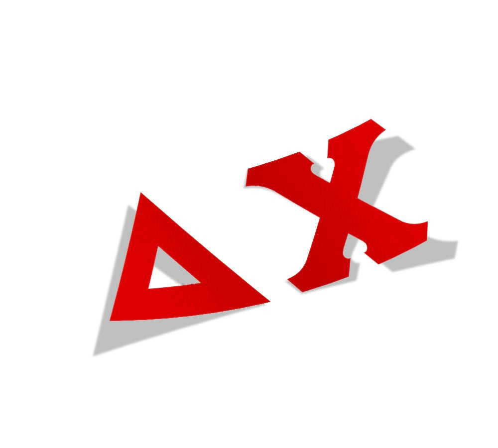 Delta Chi Big Greek Letter Window Sticker Decal — GreekU