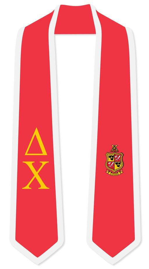 Delta Chi DISCOUNT-Delta Chi Greek 2 Tone Lettered Graduation Sash ...