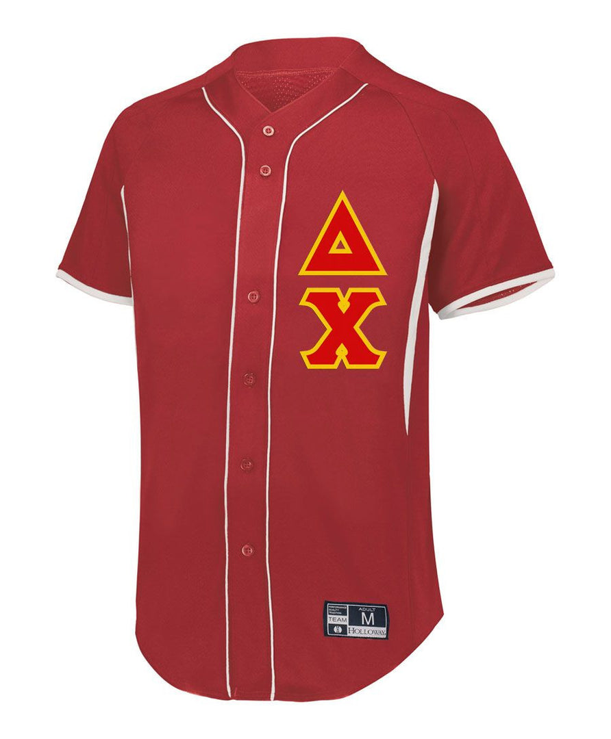 Delta Chi Delta Chi Lettered Baseball Jersey — GreekU