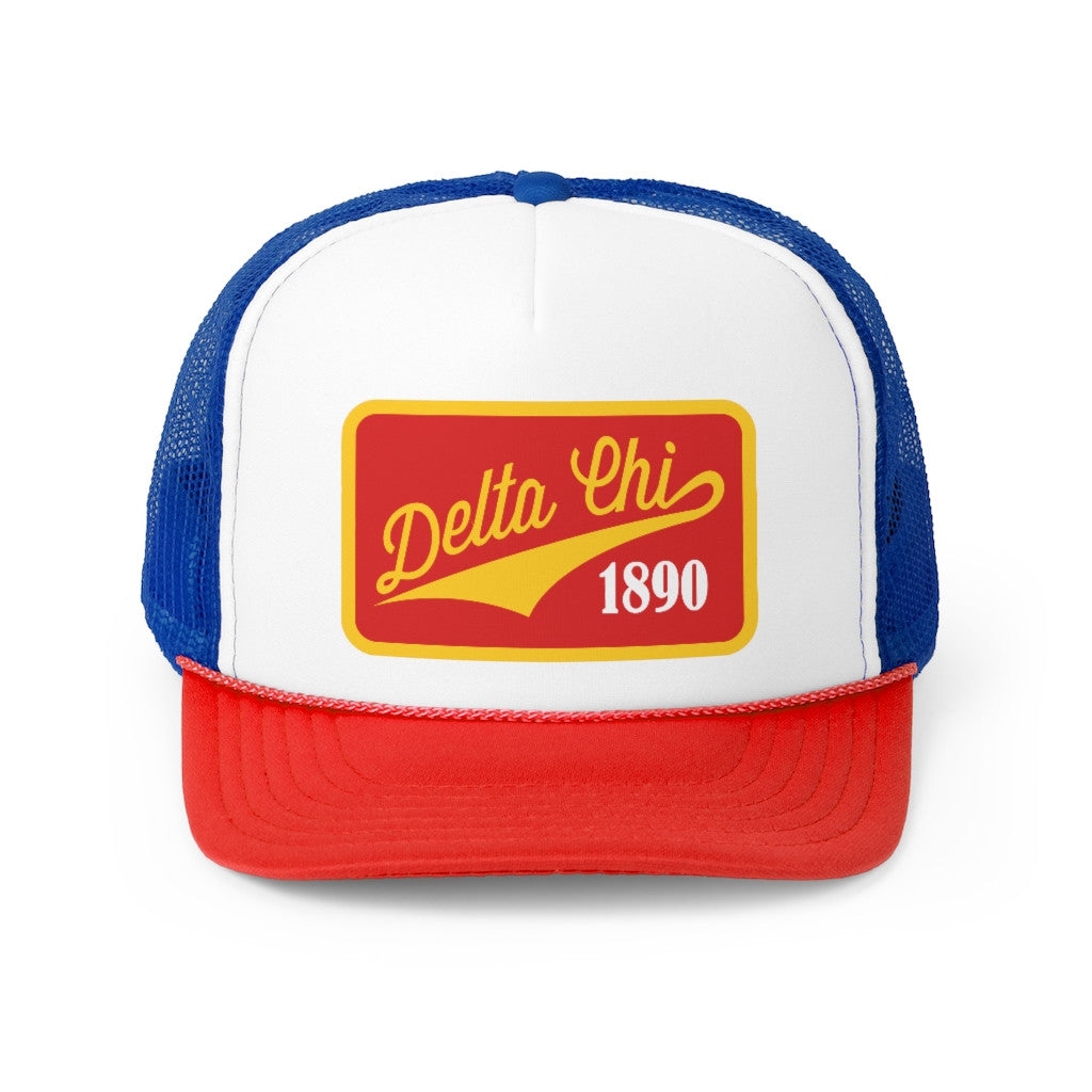 Delta Chi Tail Patch Design Trucker Hats — GreekU