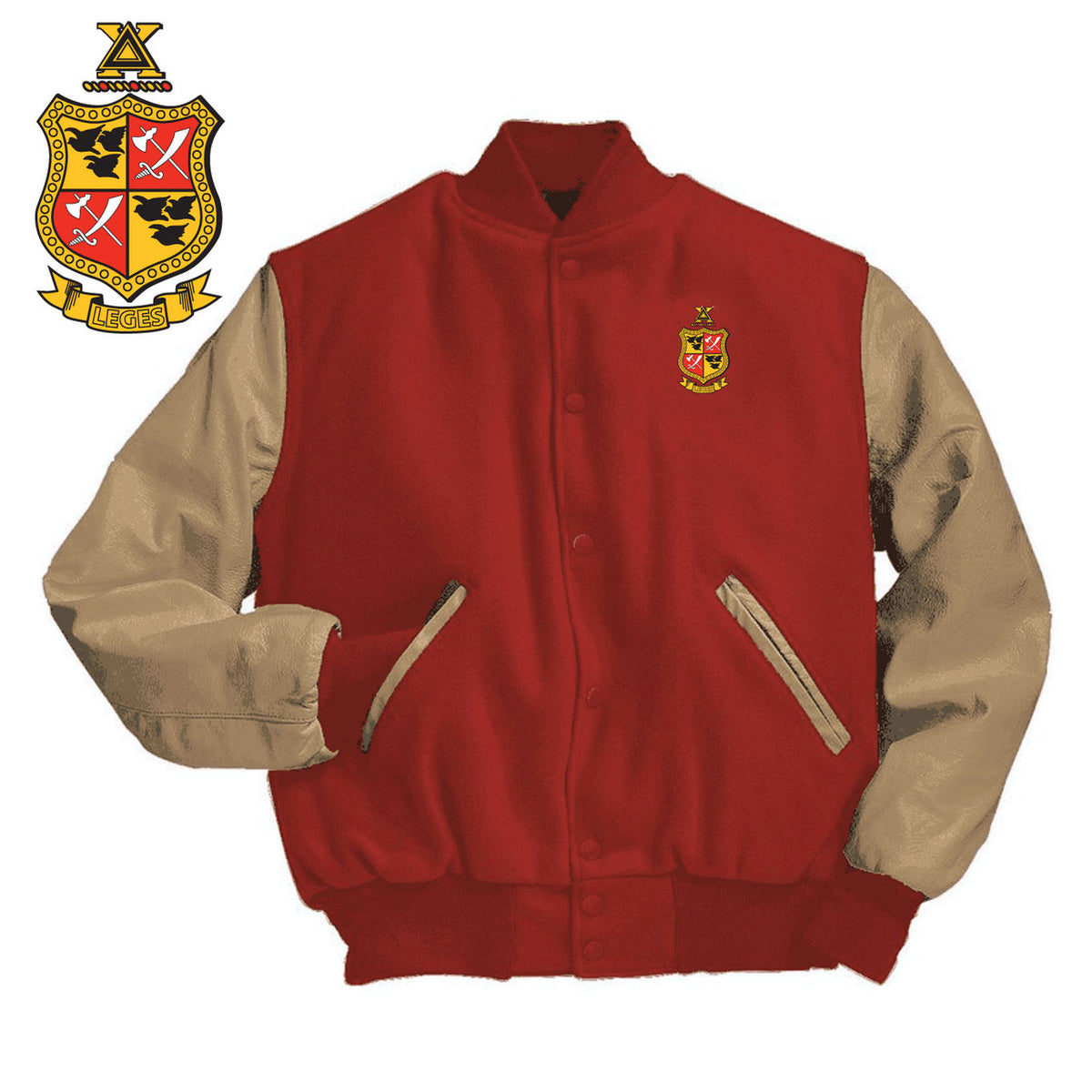 Delta Chi Varsity Crest - Shield Jacket — GreekU