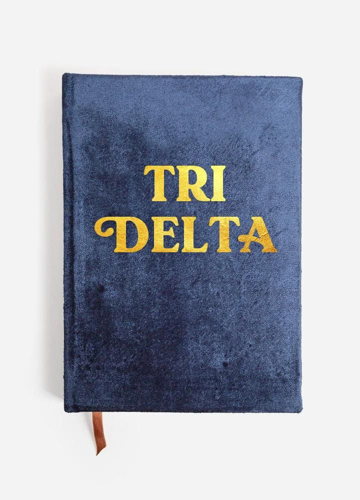 Notebooks Delta Delta Delta Velvet Notebook — GreekU
