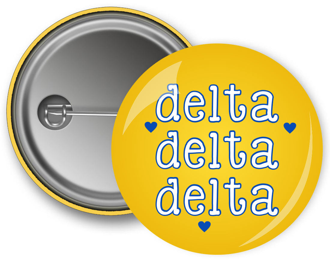 Delta Delta Delta Cutie Button — GreekU