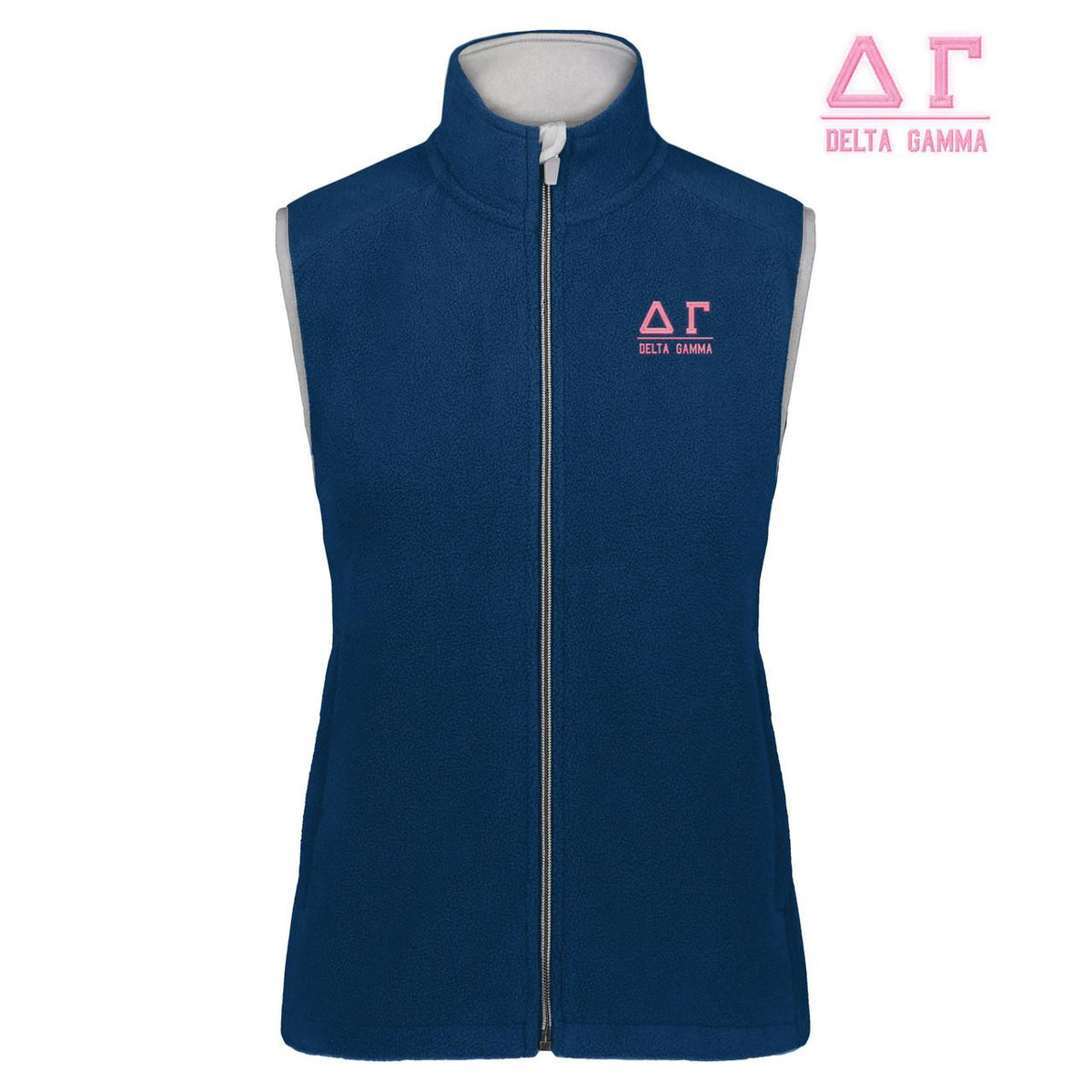 Delta Gamma Chill Fleece Vest — GreekU