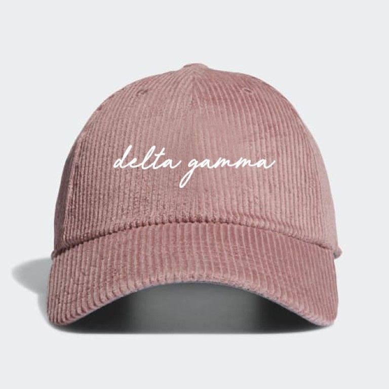 Delta Gamma Corduroy Baseball Hats — GreekU