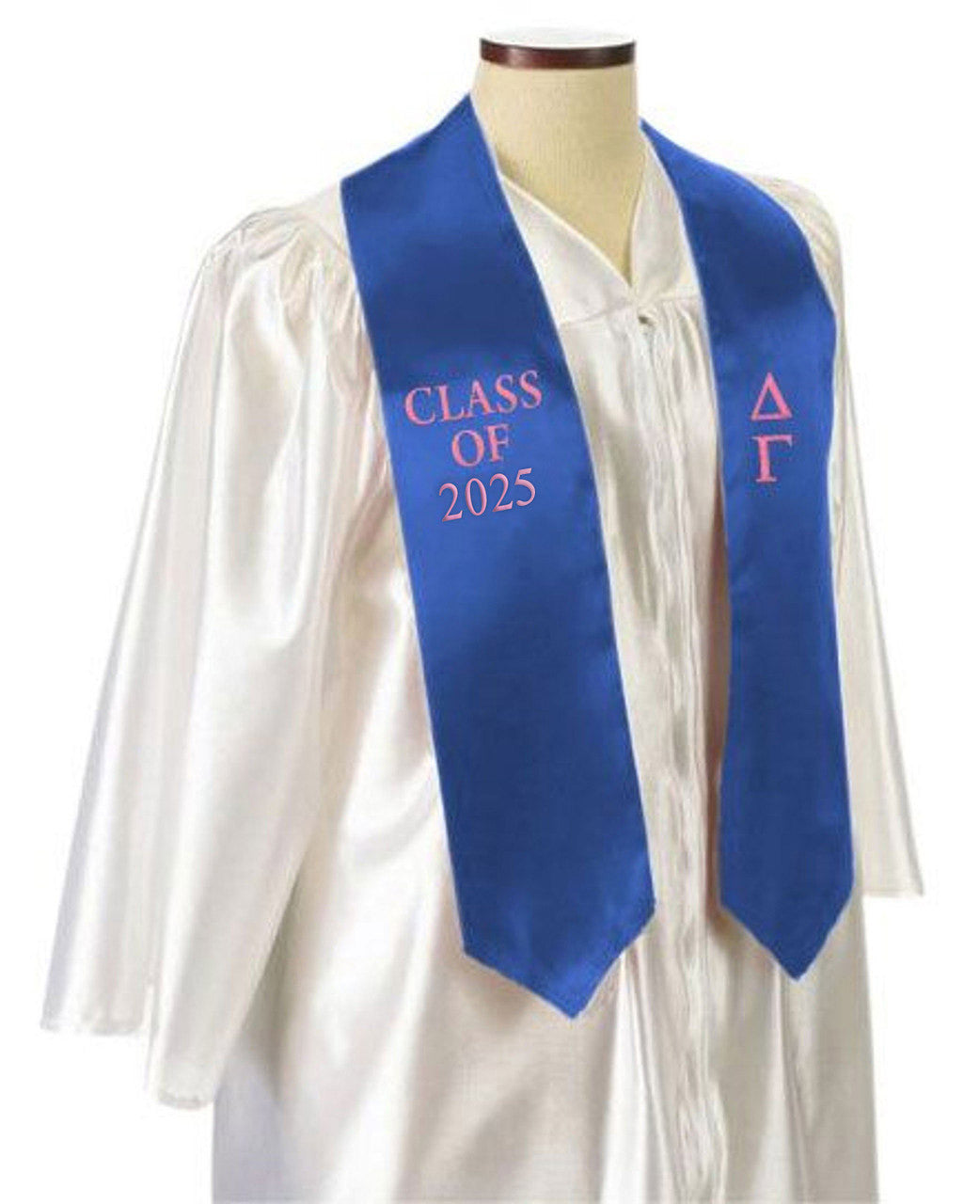 Delta Gamma Embroidered Graduation Sash Stole — GreekU
