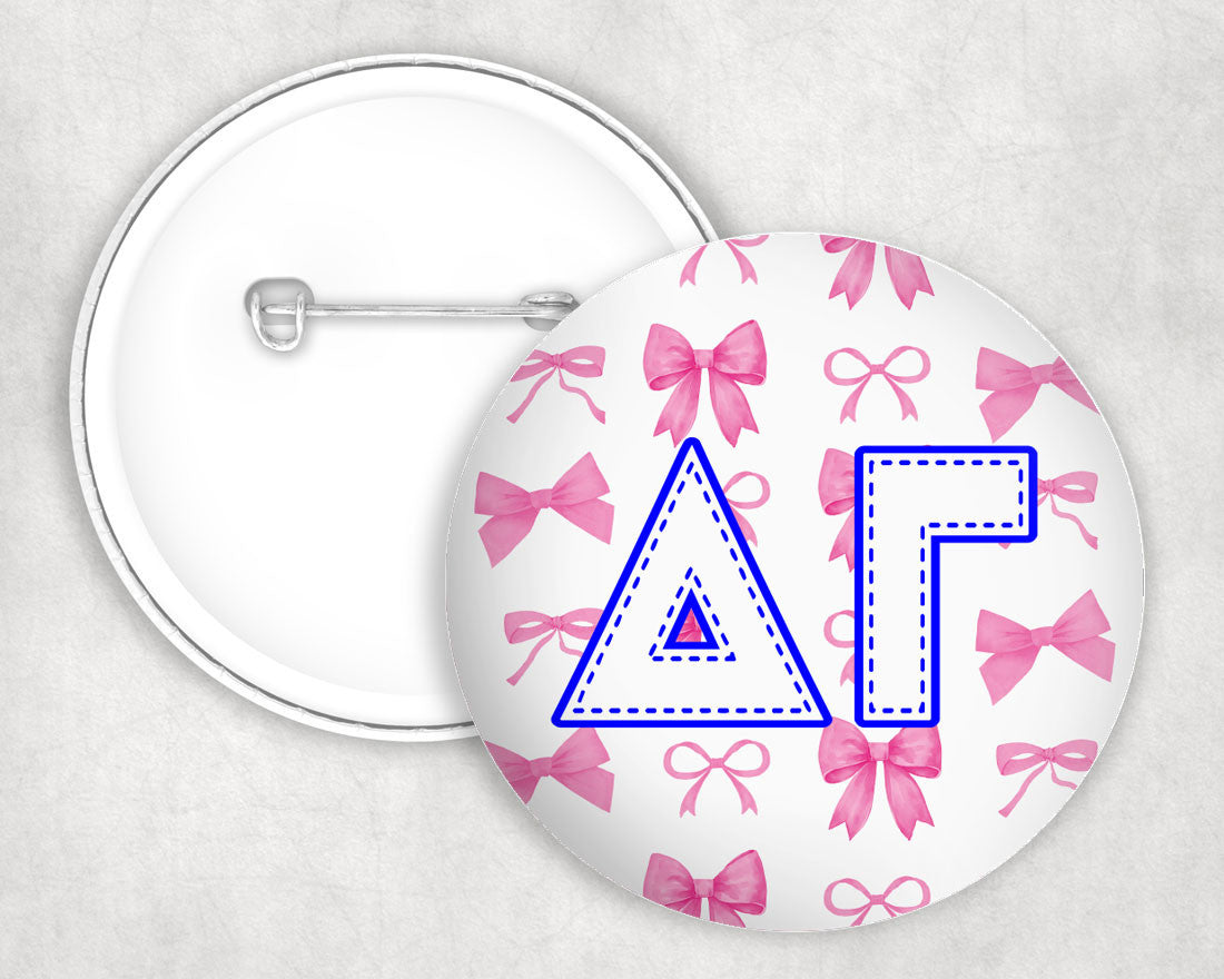 Delta Gamma Multi Bows Pin Buttons — GreekU
