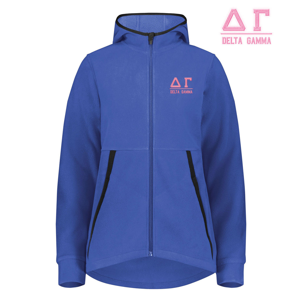 Delta Gamma Chill Full Zip Hoodie — GreekU