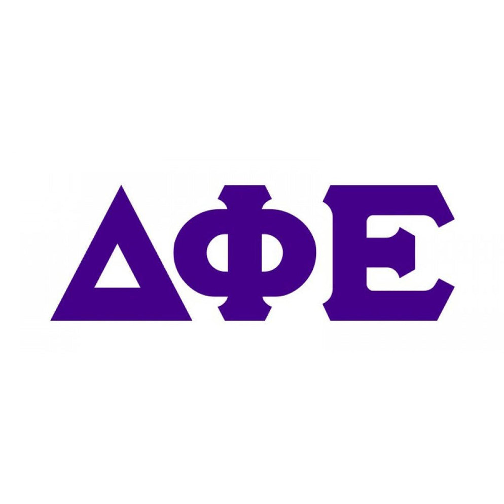 Delta Phi Epsilon Big Greek Letter Window Sticker Decal — GreekU