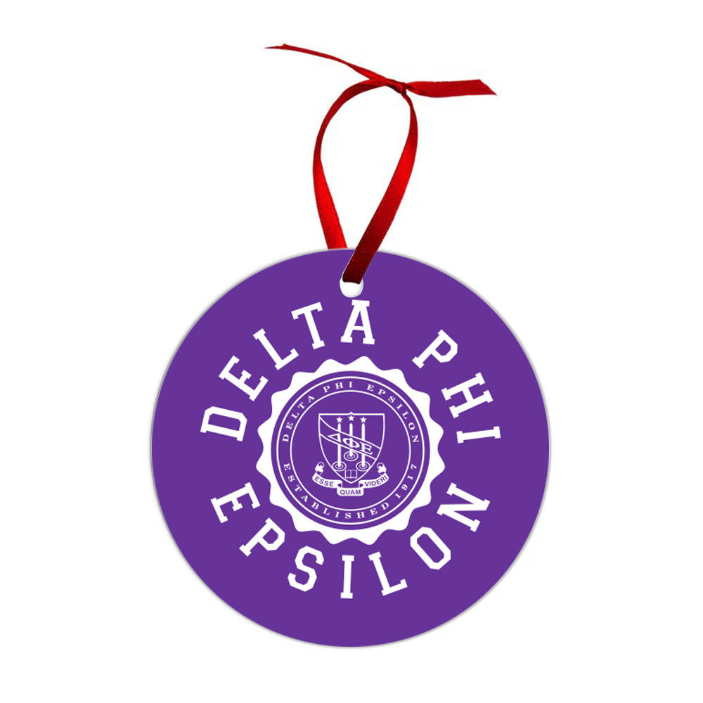 Delta Phi Epsilon Delta Phi Epsilon Shield Christmas Ornaments — GreekU