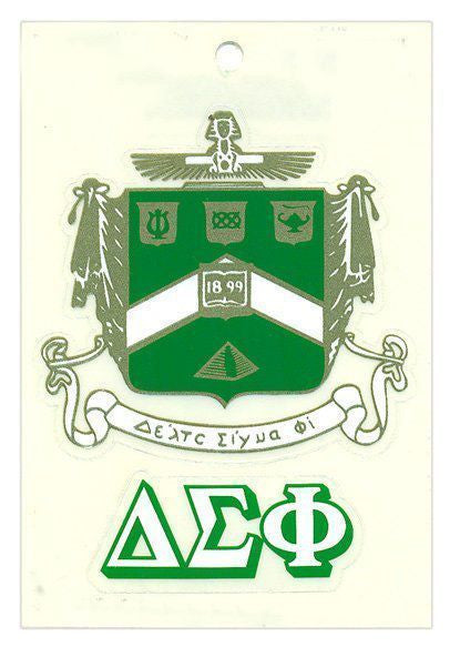 Delta Sigma Phi Delta Sigma Phi Crest - Shield Decal — GreekU