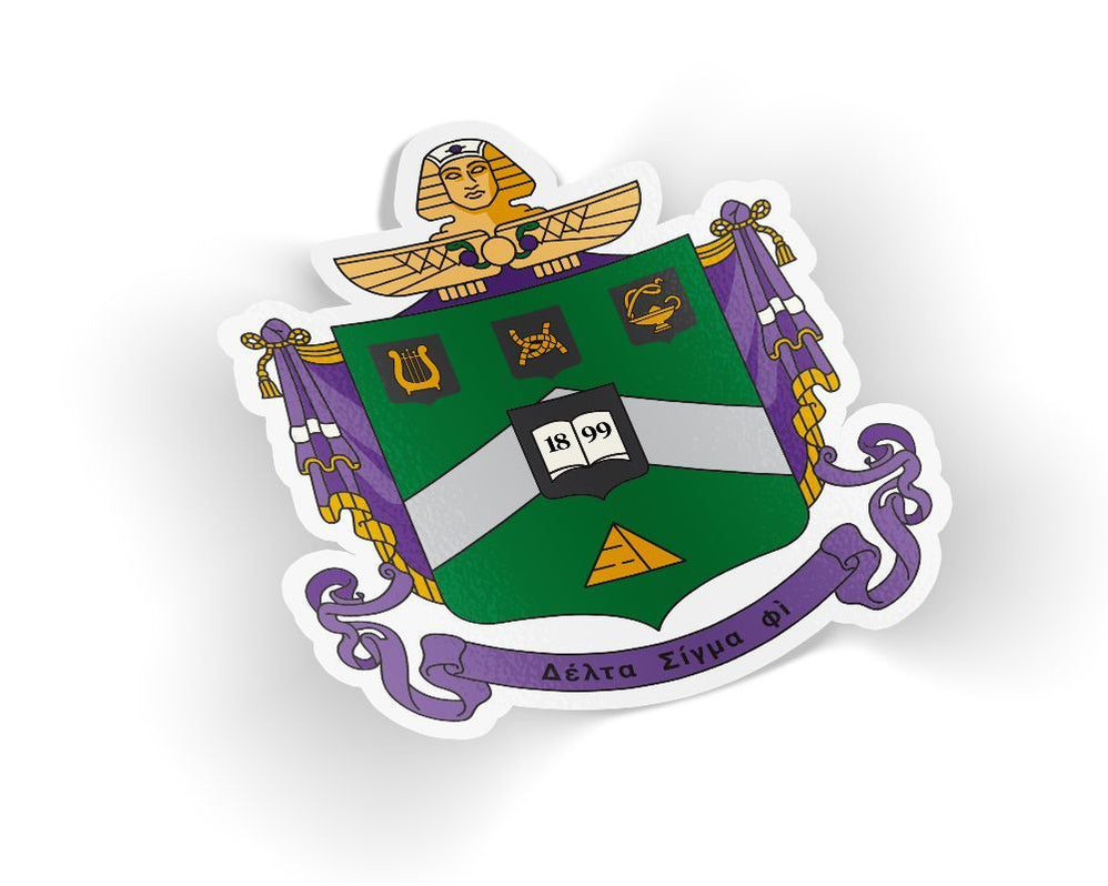 Delta Sigma Phi Delta Sigma Phi Die Cut Crest Sticker — GreekU