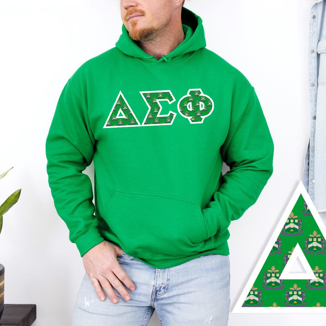 Delta Sigma Phi Delta Sigma Phi Fraternity Crest - Shield Twill Letter ...