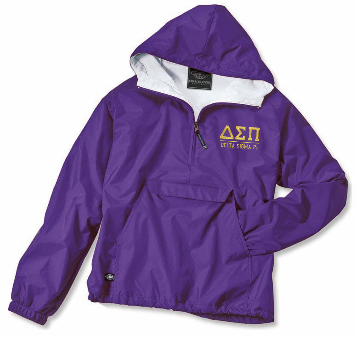 Delta Sigma Pi Greek Letter Windbreaker Pullovers — GreekU
