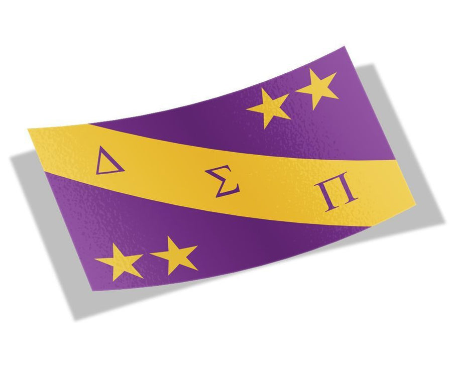 Delta Sigma Pi Delta Sigma Pi Flag Decal Sticker — GreekU