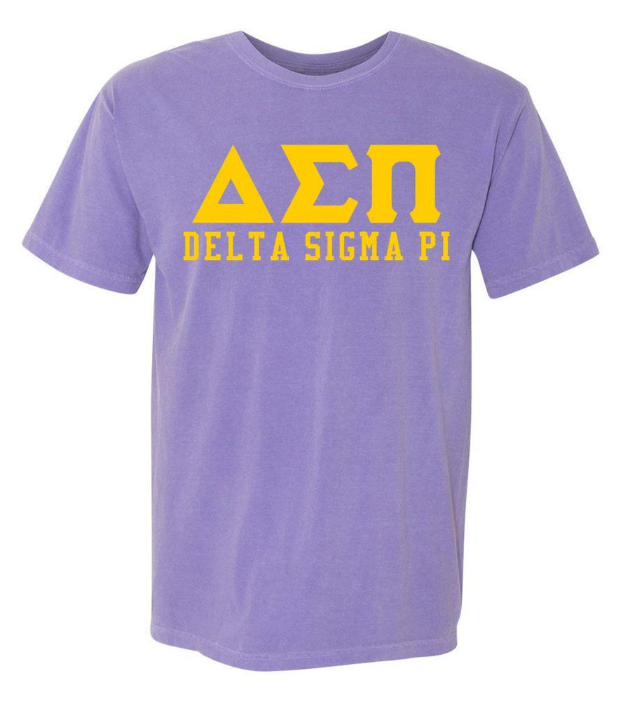 Delta Sigma Pi Delta Sigma Pi Greek Custom Comfort Colors Heavyweight T ...
