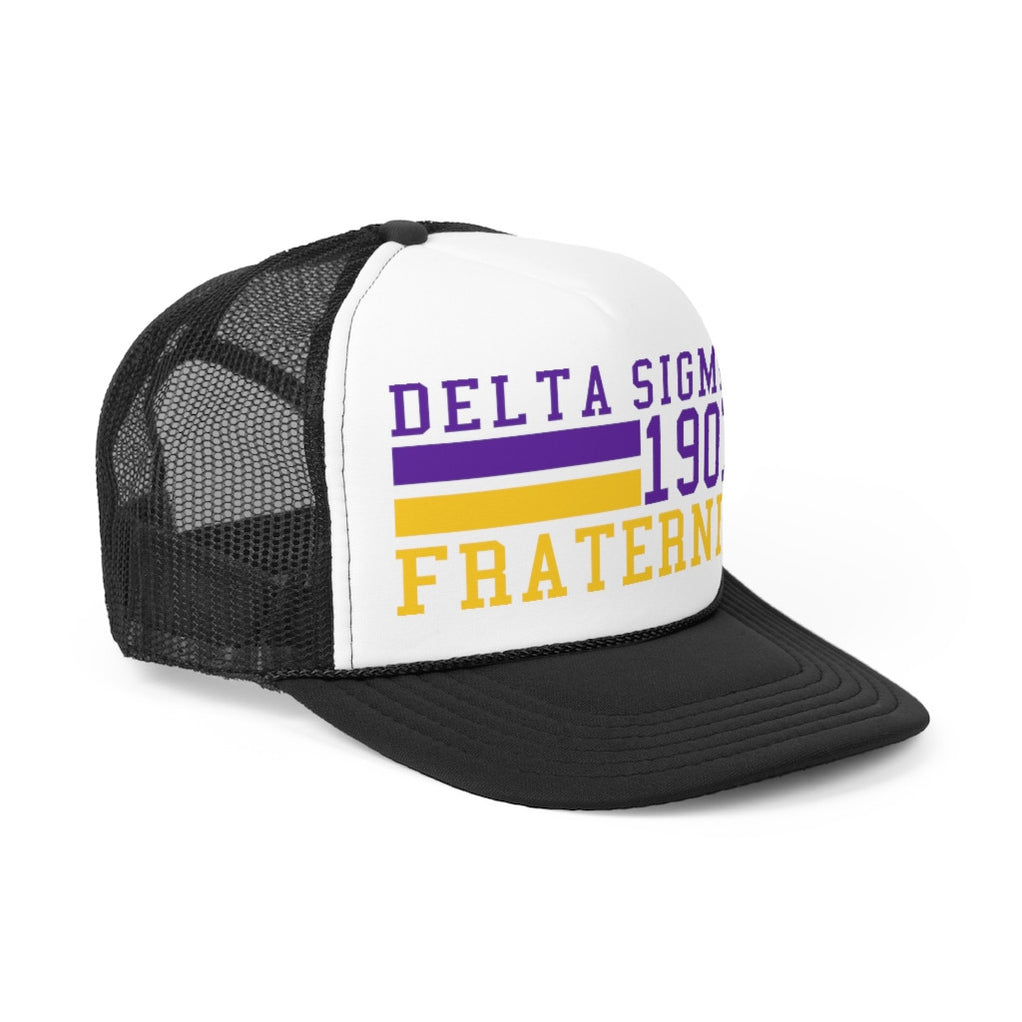 Delta Sigma Pi Lines Trucker Caps — GreekU
