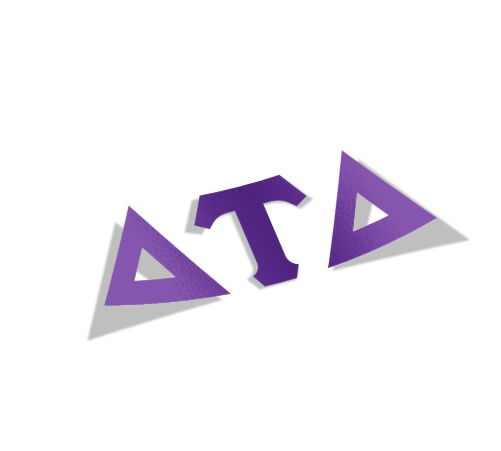 Delta Tau Delta Big Greek Letter Window Sticker Decal — GreekU