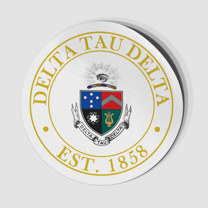 Delta Tau Delta Circle Crest - Shield Decal — GreekU
