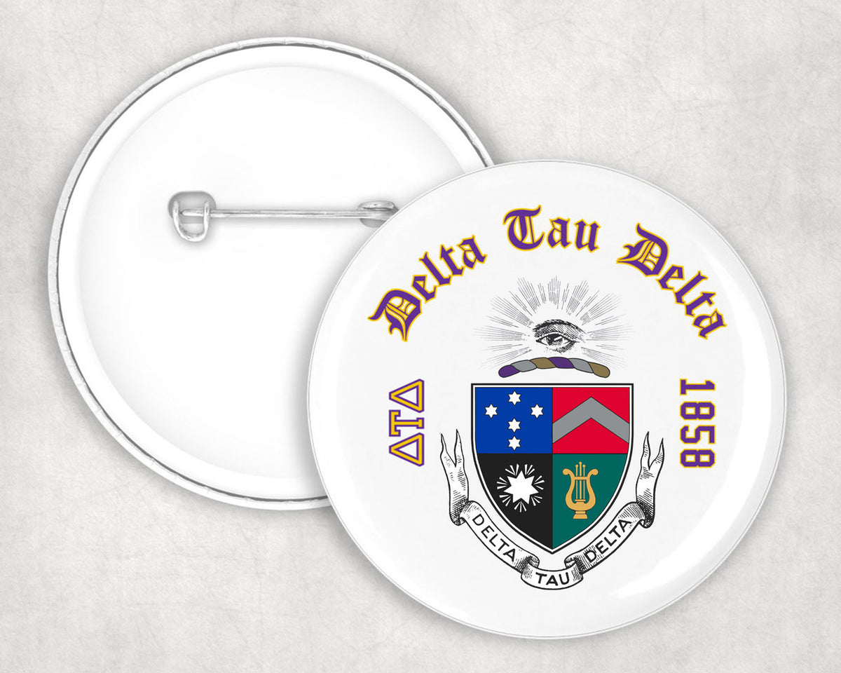 Delta Tau Delta Classic Crest Button — GreekU