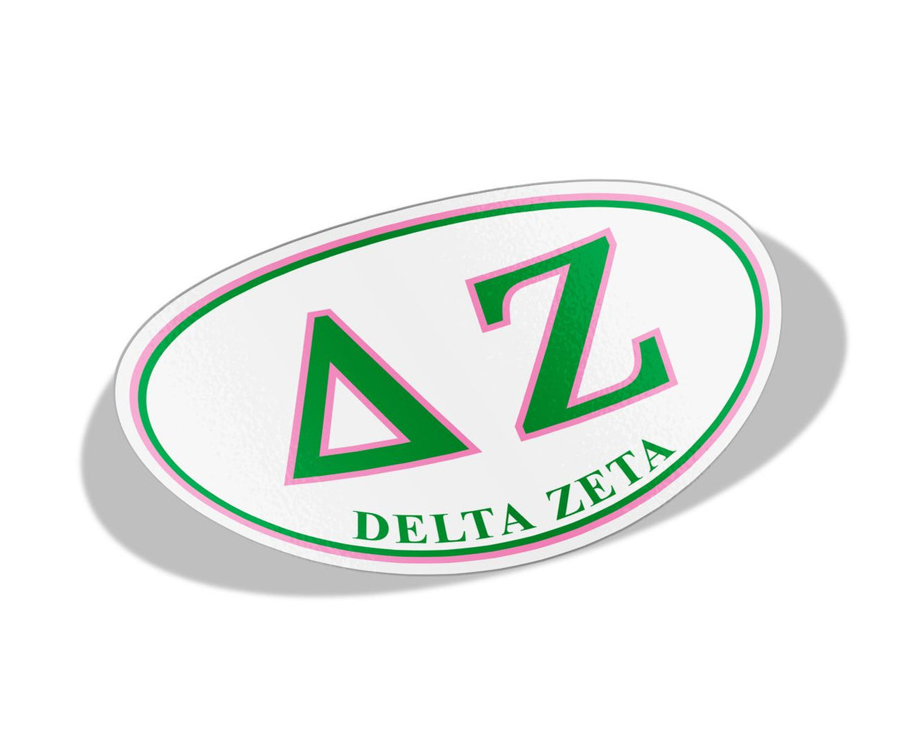 Delta Zeta Delta Zeta Greek Letter Oval Decal — GreekU