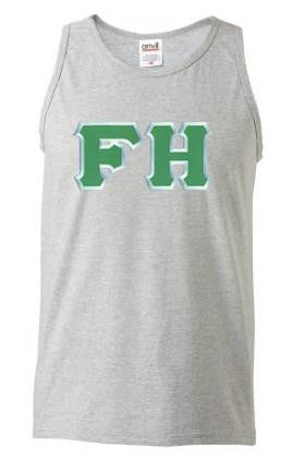 DISCOUNT- FarmHouse Fraternity Lettered Tank Top — GreekU
