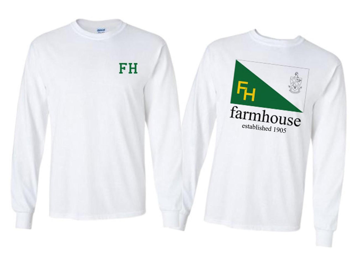 FarmHouse Fraternity Flag Long Sleeve T-Shirt — GreekU