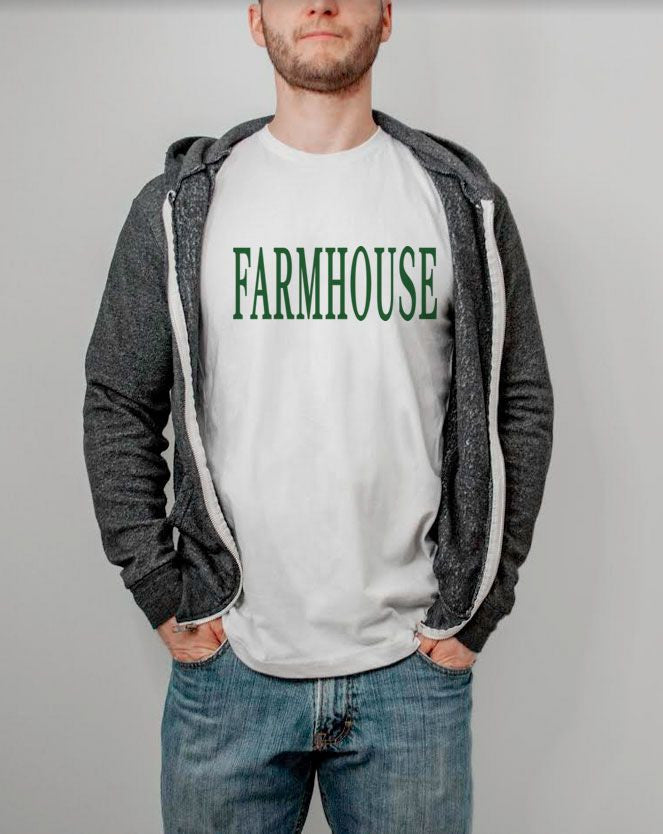 FarmHouse Fraternity Lettered T-shirts - $24.95! — GreekU