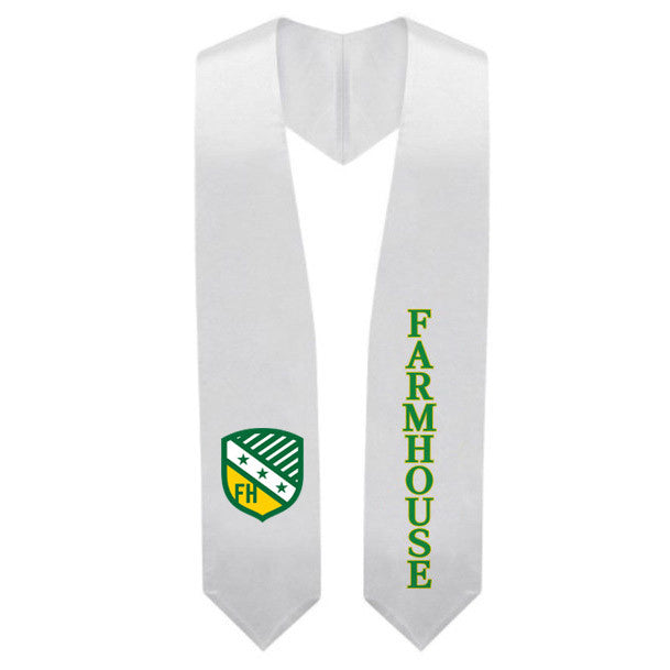 FarmHouse Fraternity Super Crest - Shield Graduation Stole — GreekU