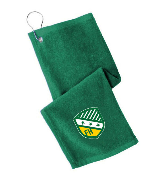DISCOUNT-FarmHouse Fraternity Crest - Shield Golf Towel — GreekU