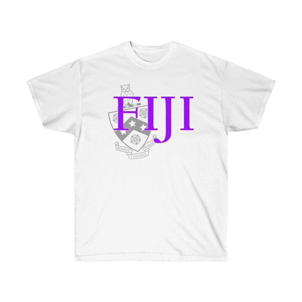 FIJI Fraternity - Phi Gamma Delta Greek Crest Cotton Tee — GreekU