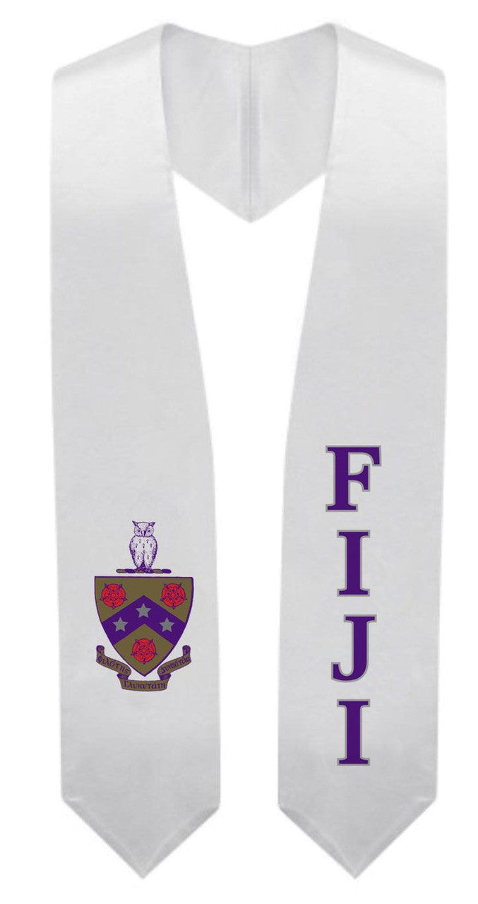 FIJI Fraternity Super Crest - Shield Graduation Stole — GreekU
