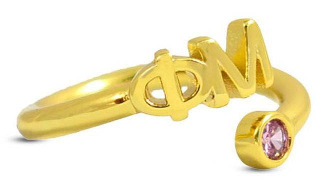 Phi Mu Gemstone Rings — GreekU