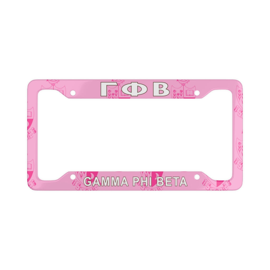 Gamma Phi Beta New License Plate Frames — GreekU