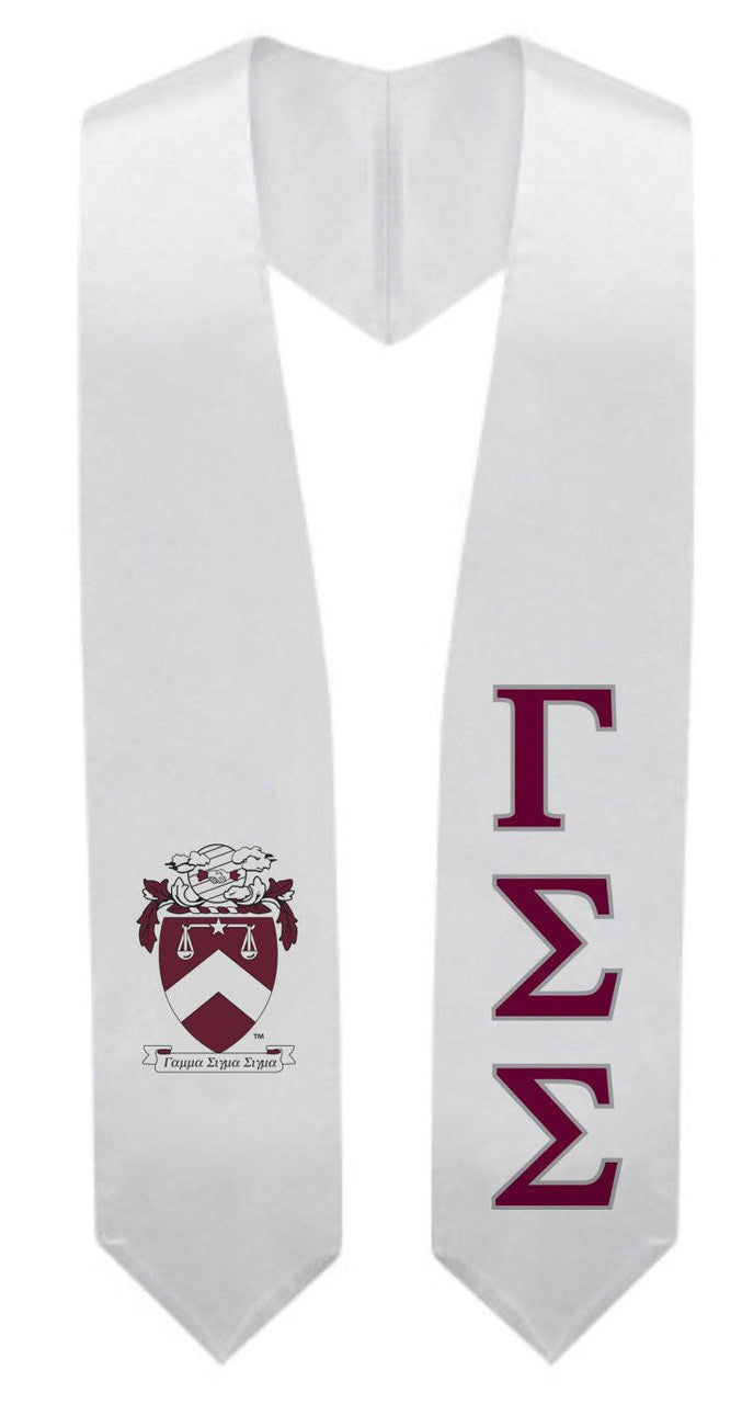 Gamma Sigma Sigma Super Crest - Shield Graduation Stole — GreekU