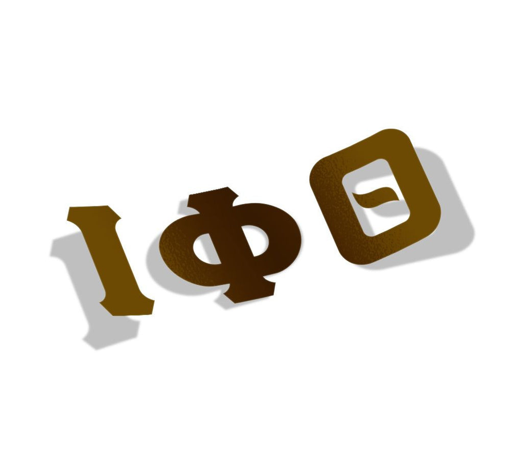 Iota Phi Theta Big Greek Letter Window Sticker Decal — GreekU