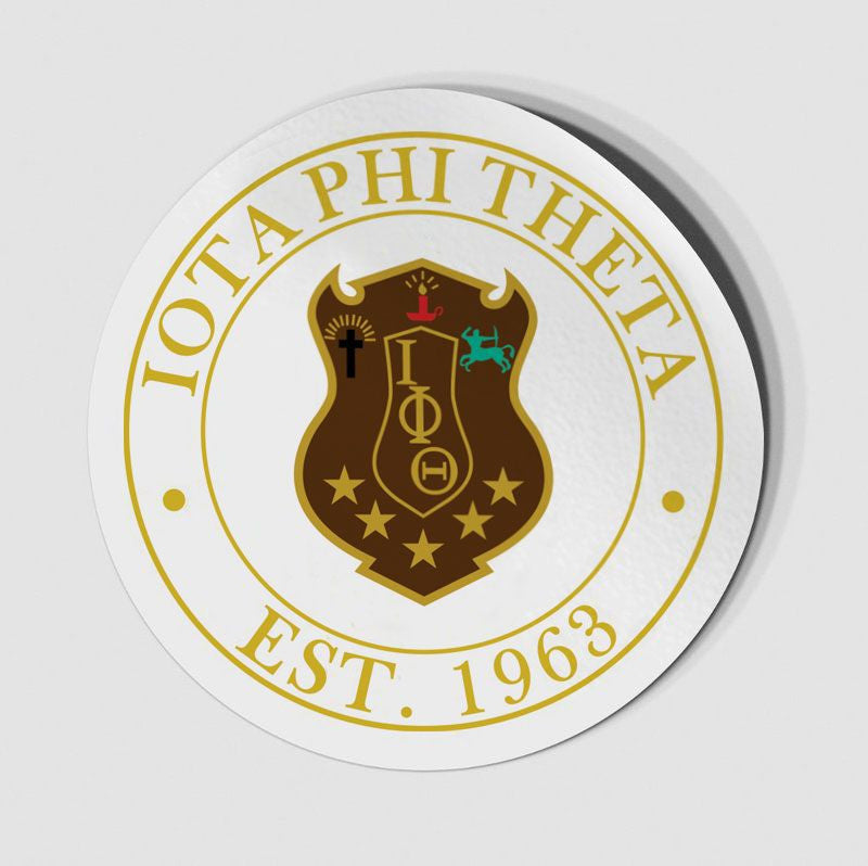 Iota Phi Theta Circle Crest - Shield Decal — GreekU