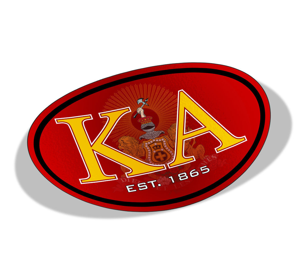 Kappa Alpha Color Oval Decal — GreekU