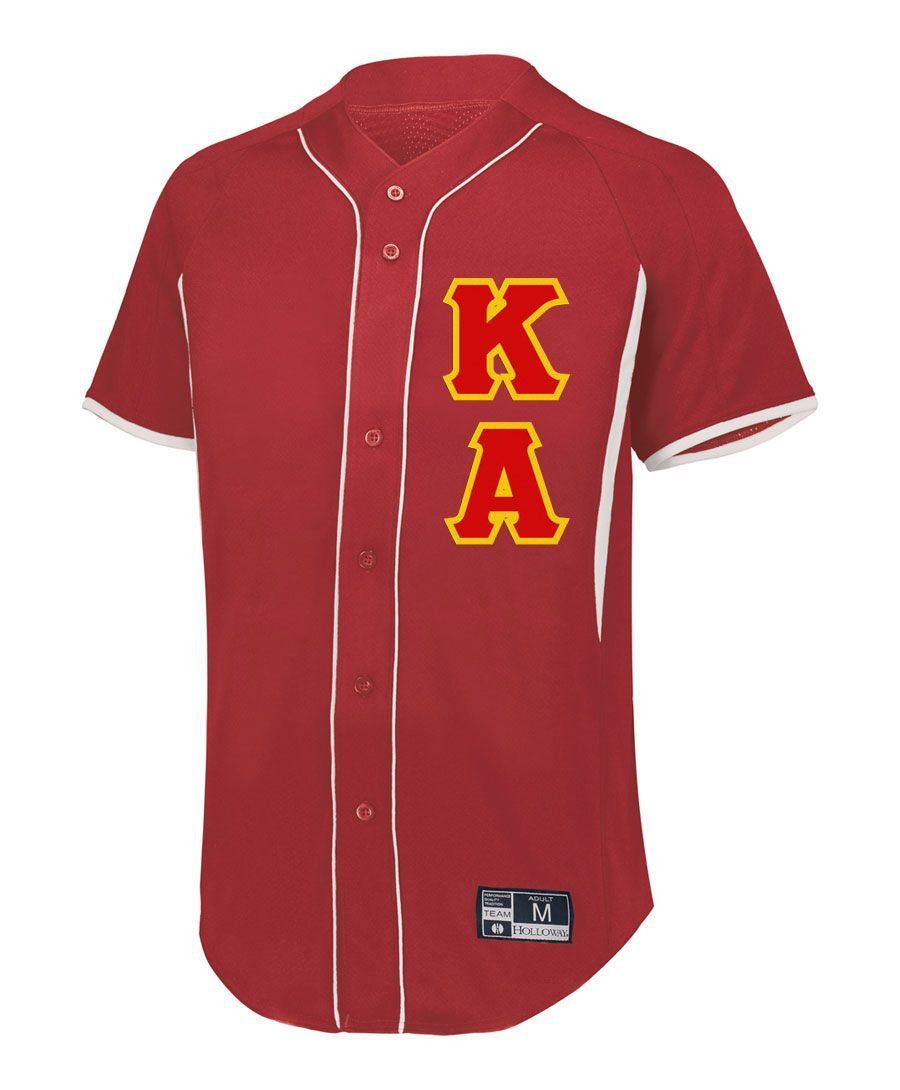 Kappa Alpha Lettered Baseball Jersey — GreekU