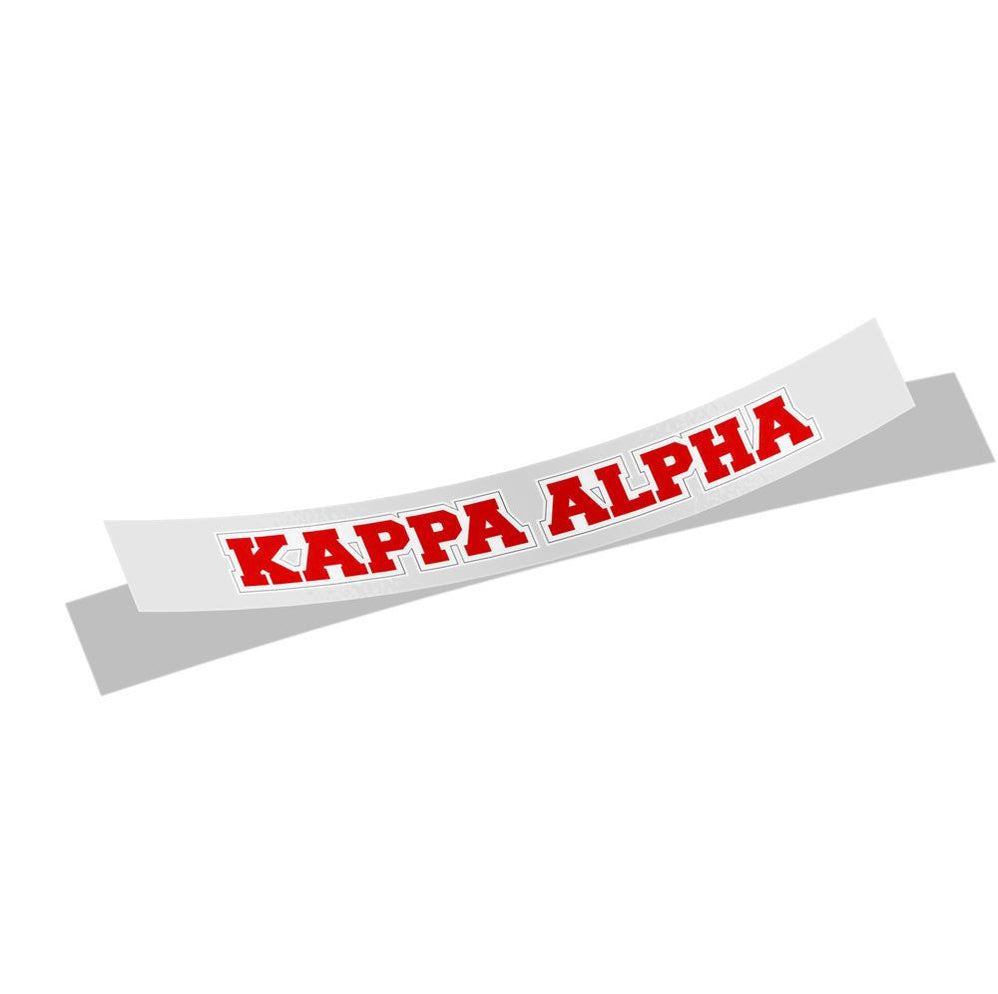 Kappa Alpha Long Window Sticker — GreekU