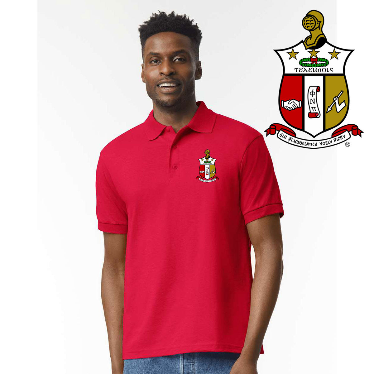 DISCOUNT-Kappa Alpha Psi Emblem Polo — GreekU