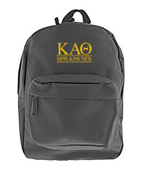 Kappa Alpha Theta Custom Text Backpack — GreekU
