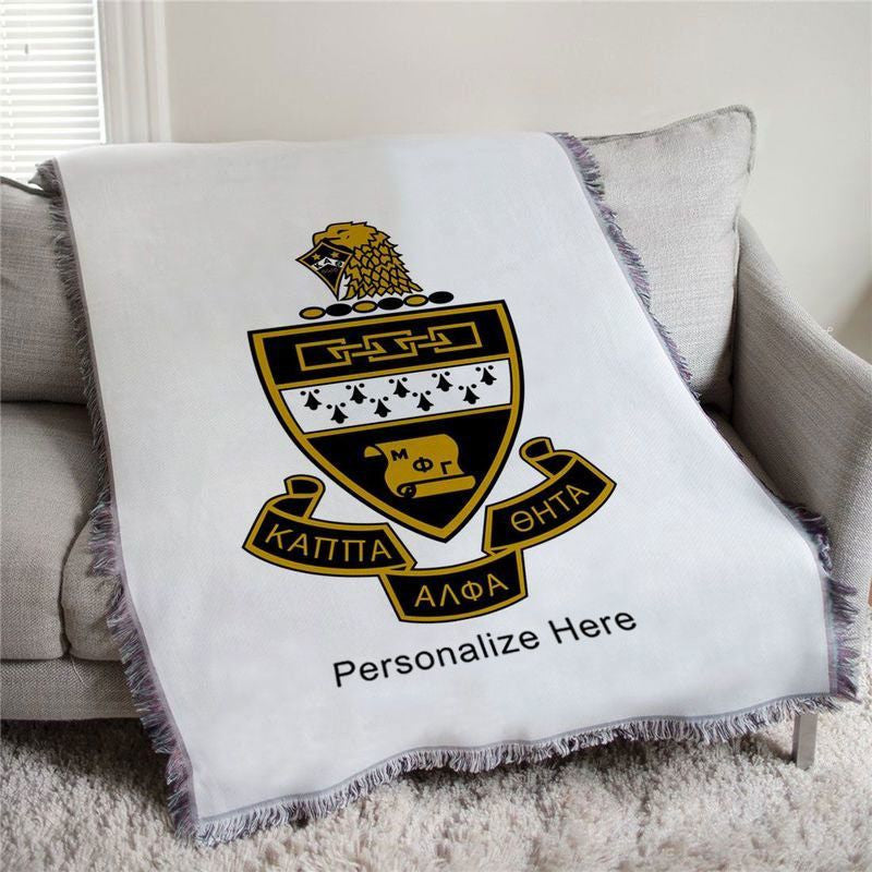 Kappa Alpha Theta Full Color Crest Afghan Blanket Throw — GreekU