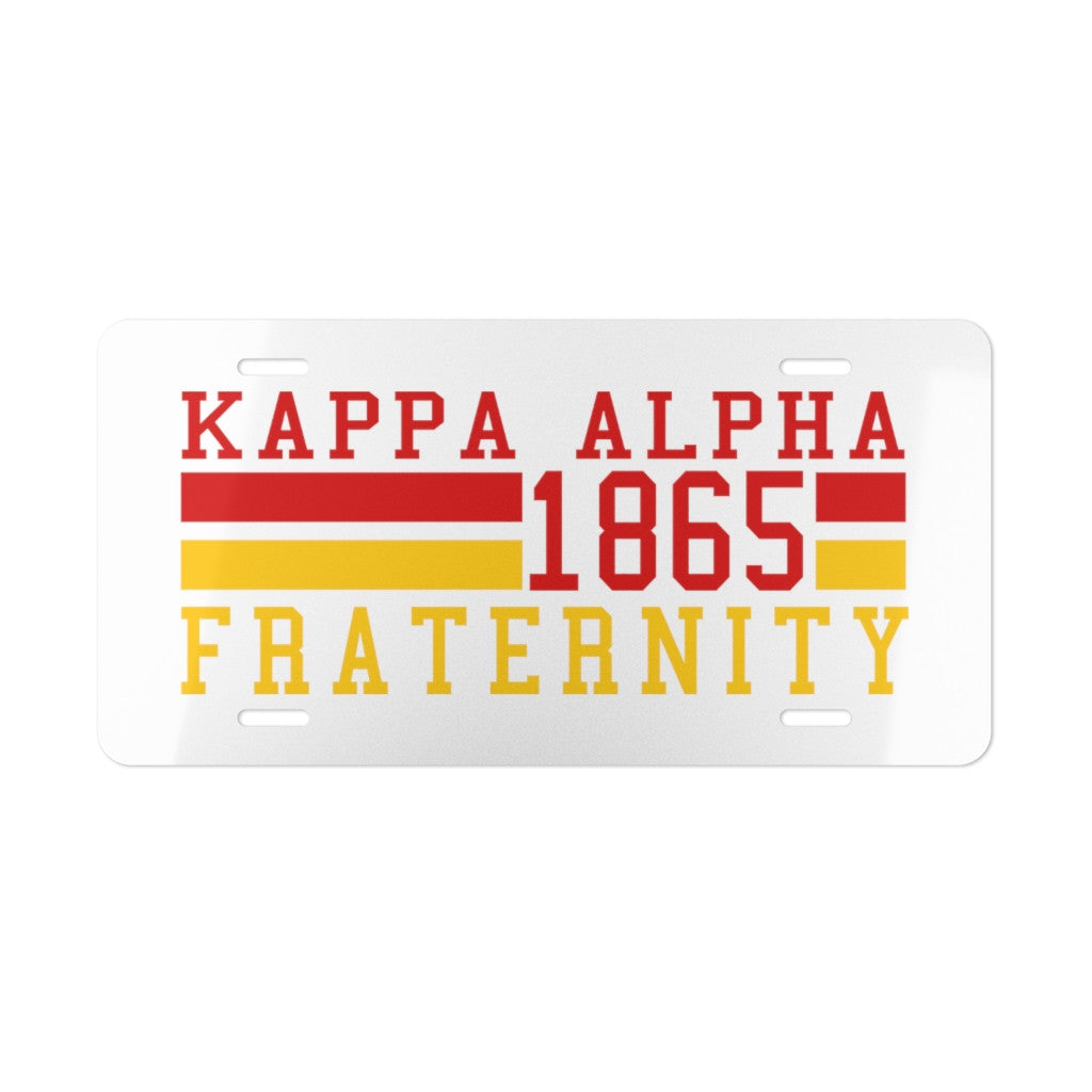 KAPPA ALPHA YEAR LICENSE PLATE COVERS — GreekU