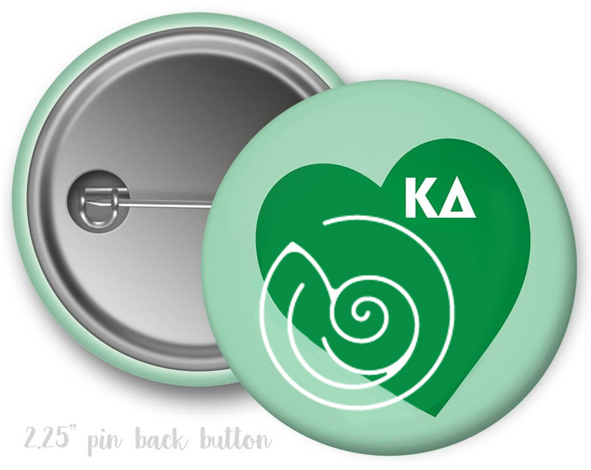 Kappa Delta Heart Mascot Button — GreekU