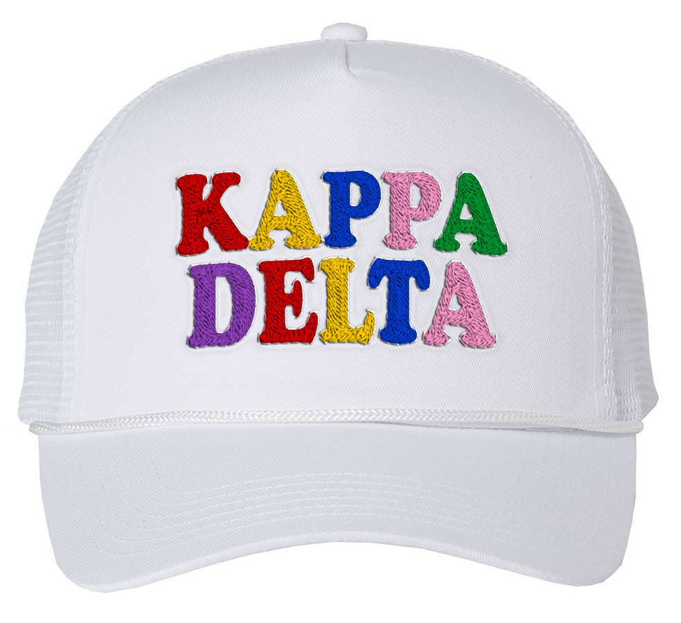 Kappa Delta Rainbow Trucker Hat — GreekU