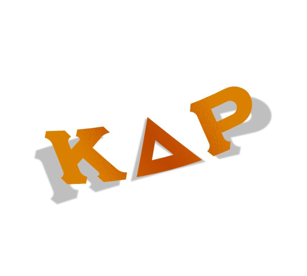 Kappa Delta Rho Big Greek Letter Window Sticker Decal — GreekU