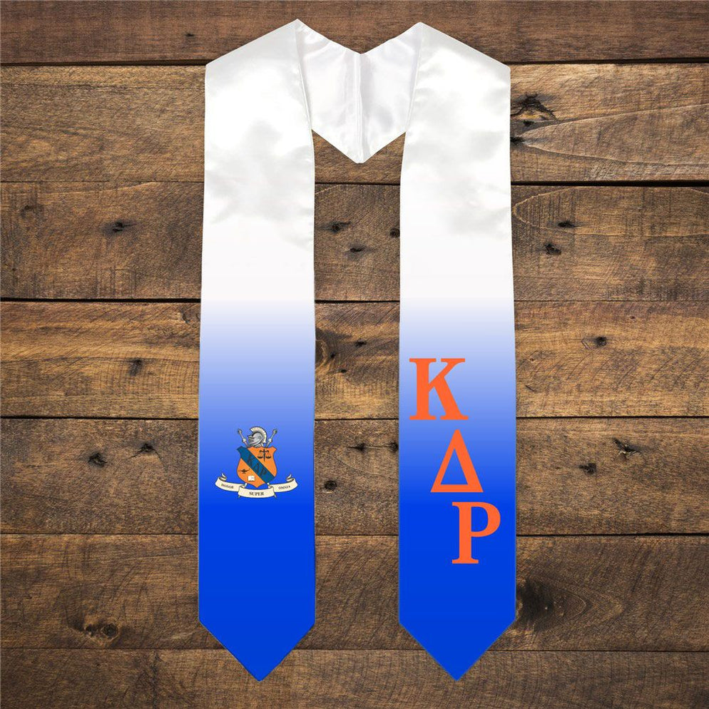 Kappa Delta Rho Extra Fancy Diagonal Greek Graduation Stole W Crest ...