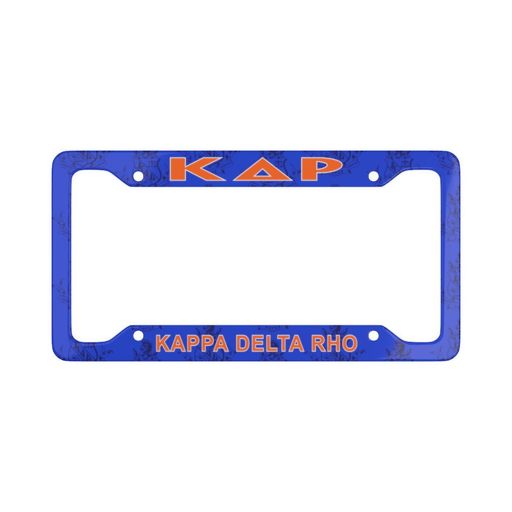 Kappa Delta Rho License Plate Frame - New — GreekU